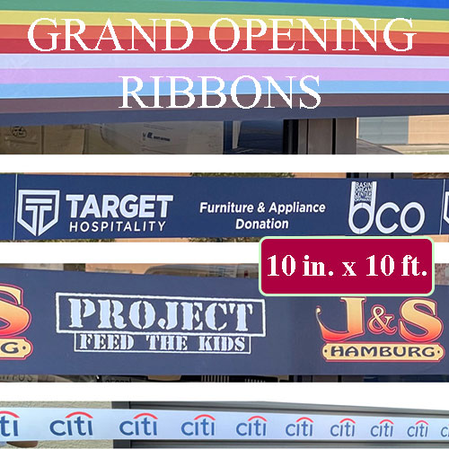 10in x 10ft Grand Opening Ribbon
