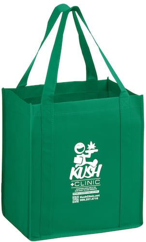 13" x 15" Custom Heavy Duty Grocery Tote (1-Color Ink)