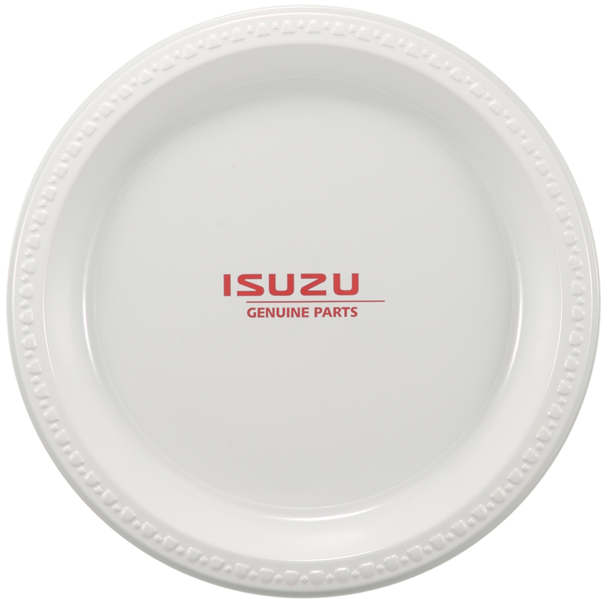 1-Color Imprint 10" Custom White Plastic Plates