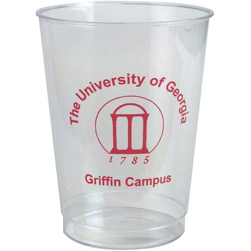1-Color Imprint 10 oz Custom Clear Hard Plastic Cups | PartyInnovations