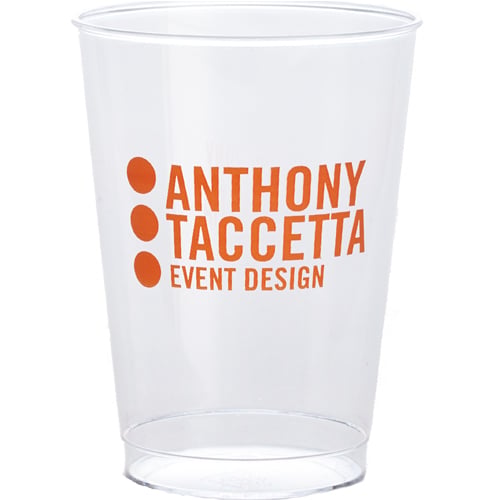 1-Color Imprint 7 oz Custom Clear Hard Plastic Cups