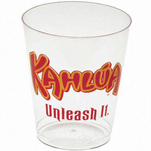2-Color Imprint 10 oz Custom Clear Hard Plastic Cups | PartyInnovations