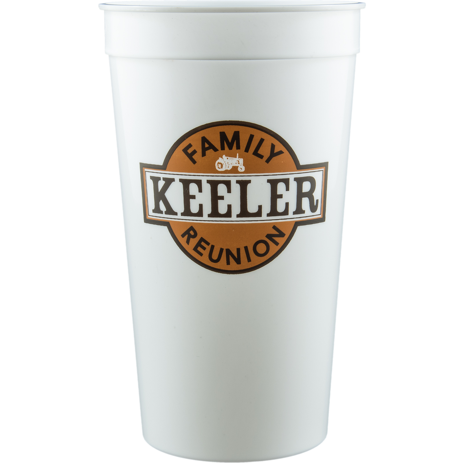 32 oz Logo Plastic Stadium Cup, Full-Color, Recyclable