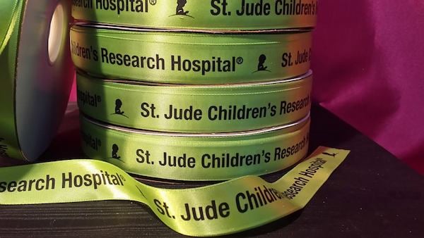 7/8 inch Custom Single Faced Satin Ribbon