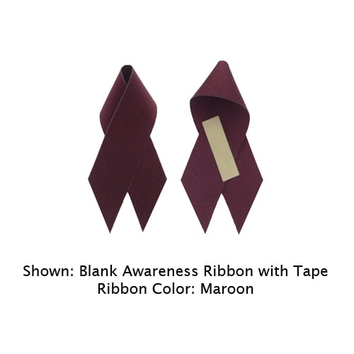250 Ribbon | Blank Awareness Ribbon with Tape | PartyInnovations