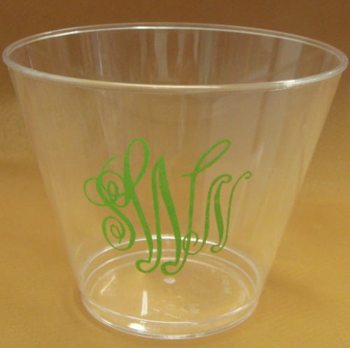 Personalized 9 oz Hard Plastic Rocks Cups (Online Preview)