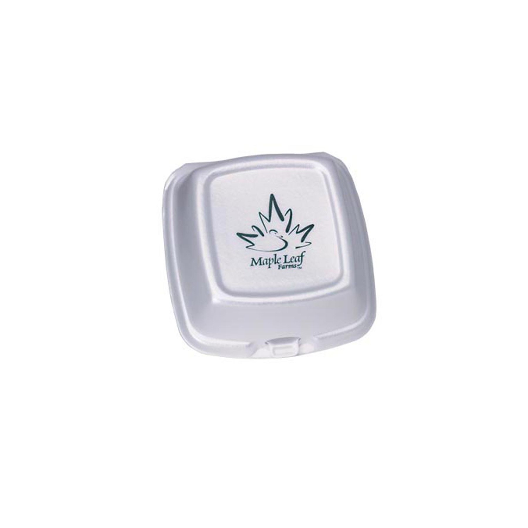 Sandwich Hinged Foam Deli Container with One Color Print